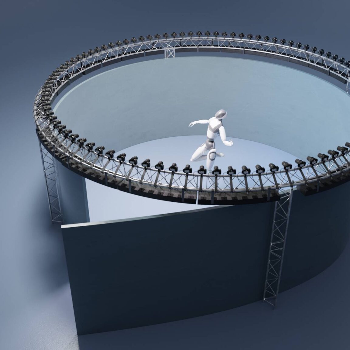 96 Camera Bullet time rig - TV/Film Hire, VFX, Bullet Time Specialists